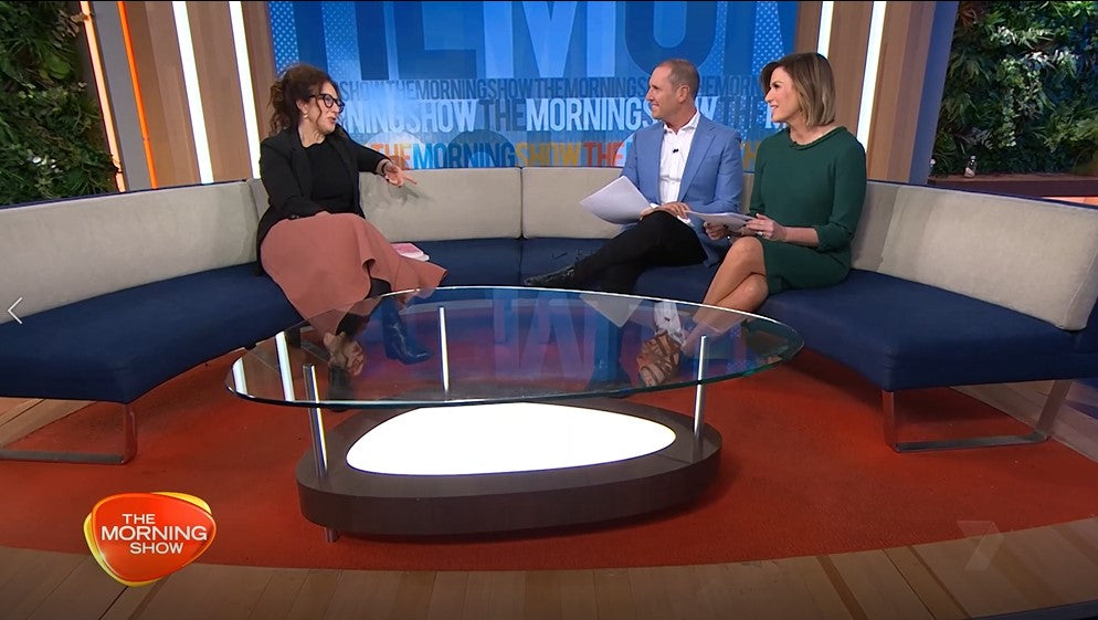Annie McCubbin on Channel 7's The Morning Show – Major Street